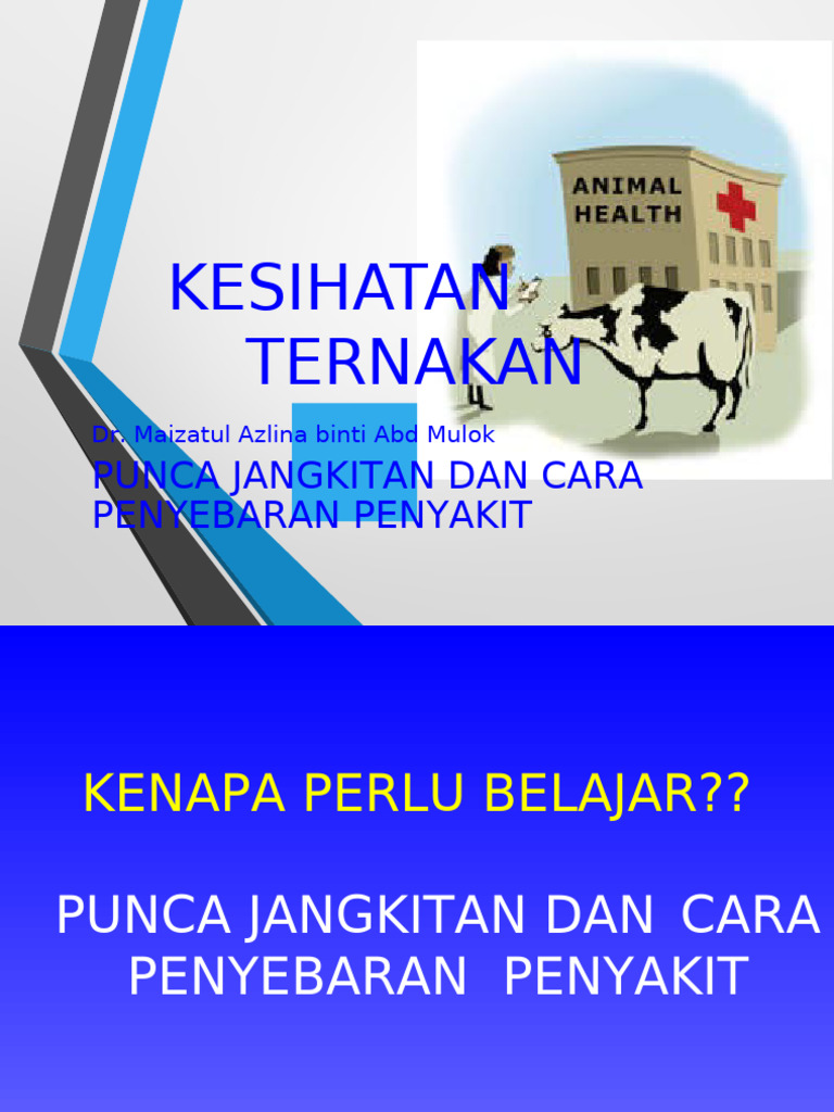 Punca dan Pengendalian Penyakit Ternakan | PDF