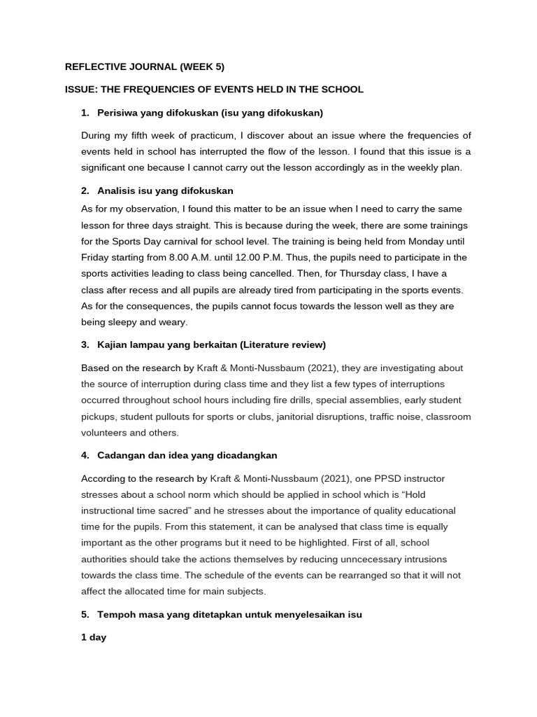 REFLECTIVE JOURNAL 5 | PDF | Learning | Behavior Modification