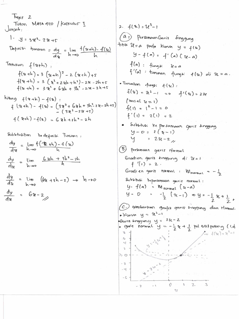 Tugas 2 Kalkulus | PDF