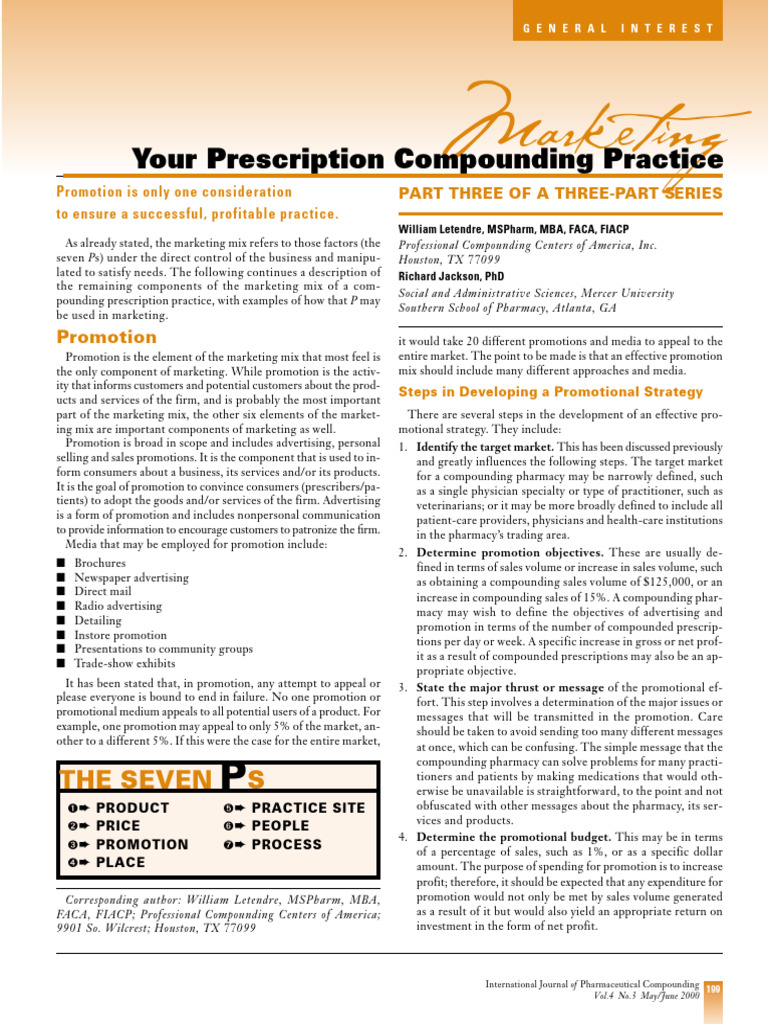 IJPC - 04 - 3 - 199 - Marketing Your Prescription Compounding Practice ...