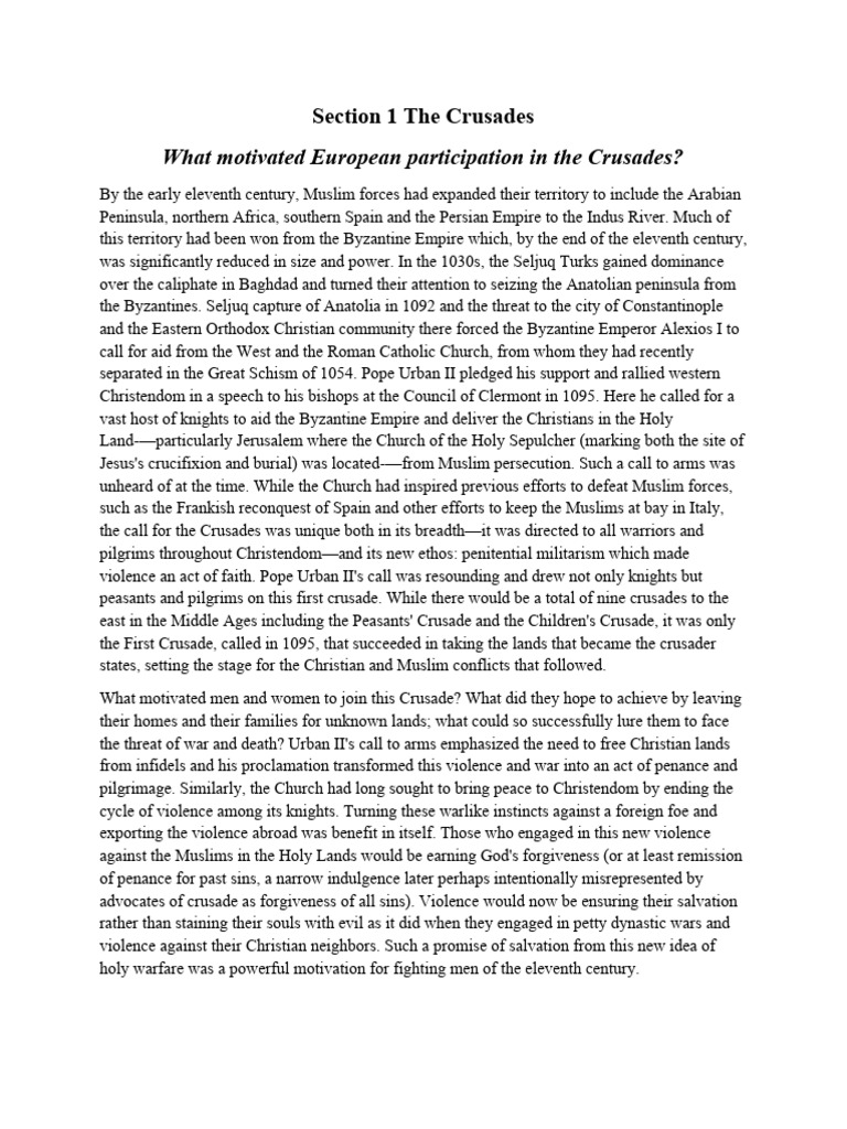 Crusades | PDF | Crusades | Byzantine Empire