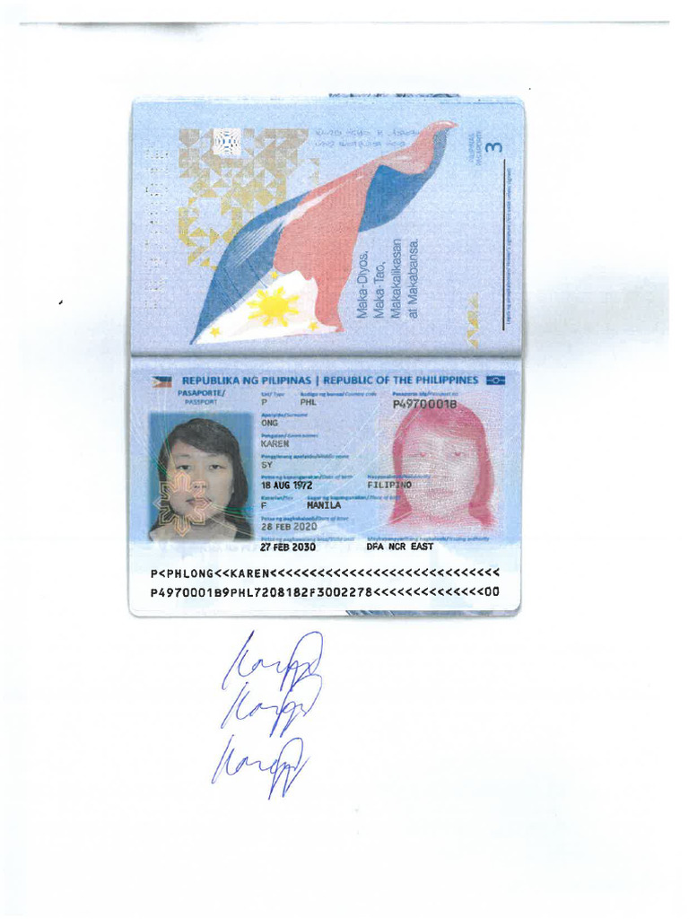 KSO - Passport - Specimen Signature | PDF