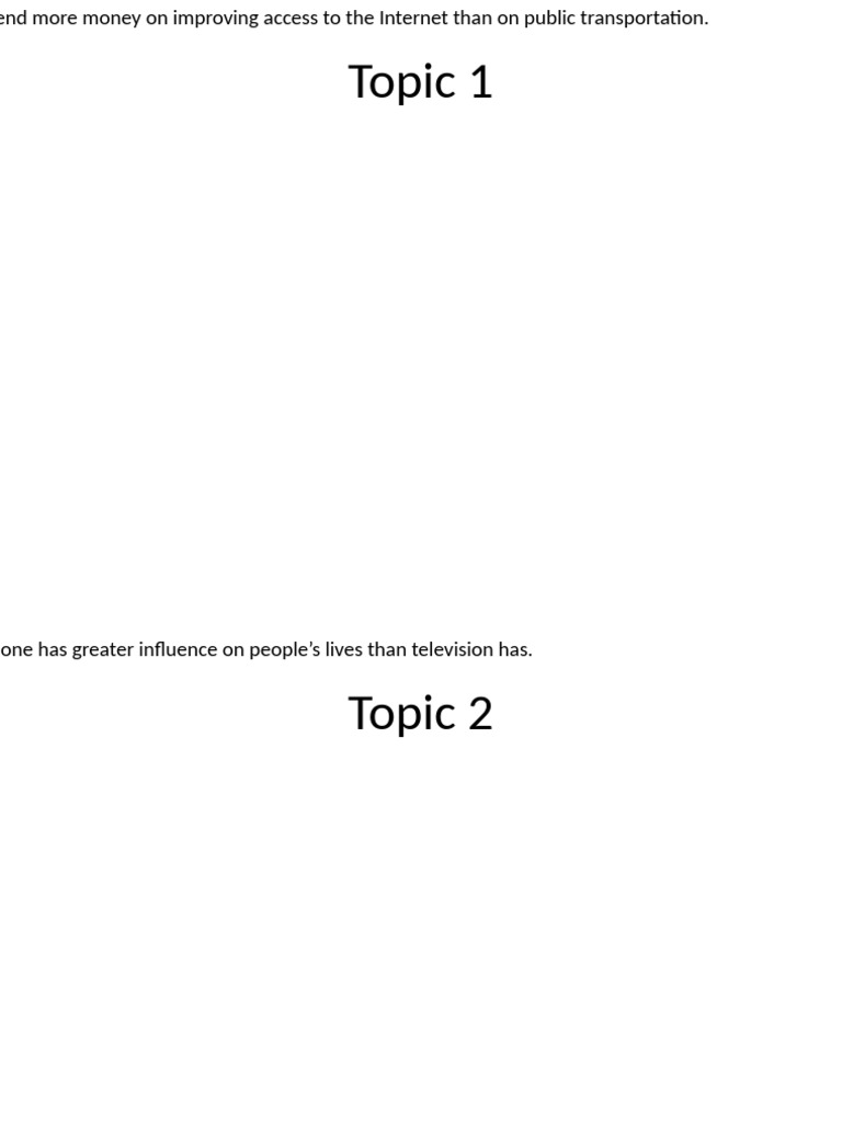 Brainstorm Topics | PDF