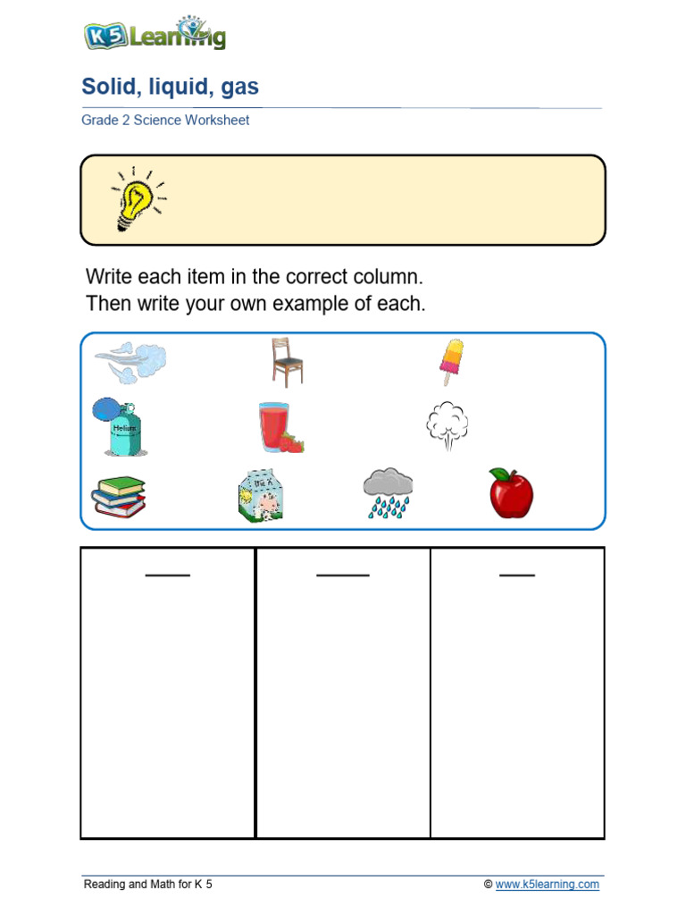 Grade 2 States of Matter b | PDF