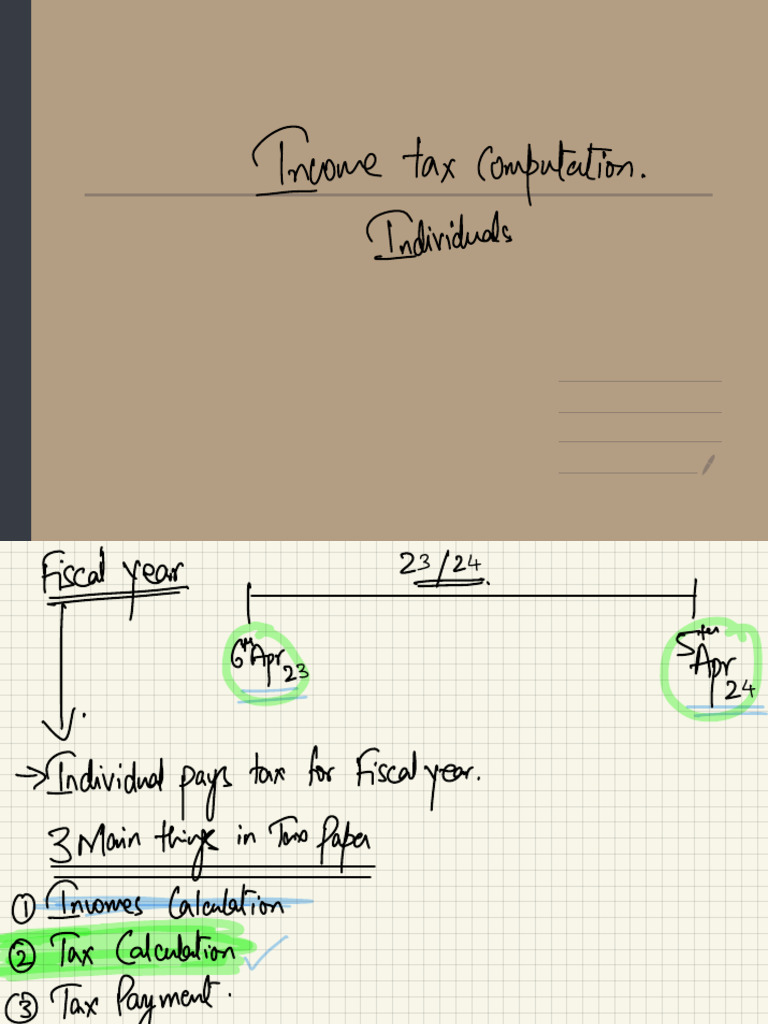 Income Tax Computation Individuals | PDF | Money | Wealth