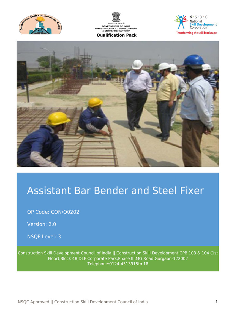 Assistant Bar Bender and Steel Fixer v2.0 | PDF | Scaffolding | Safety