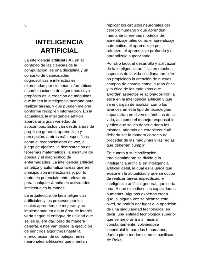 Tarea2. AFA | PDF | Inteligencia artificial | Inteligencia (IA) y semántica