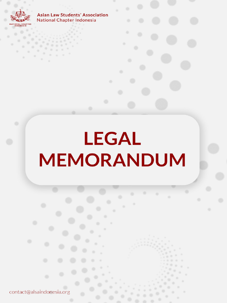 Legal Memorandum #1 | PDF