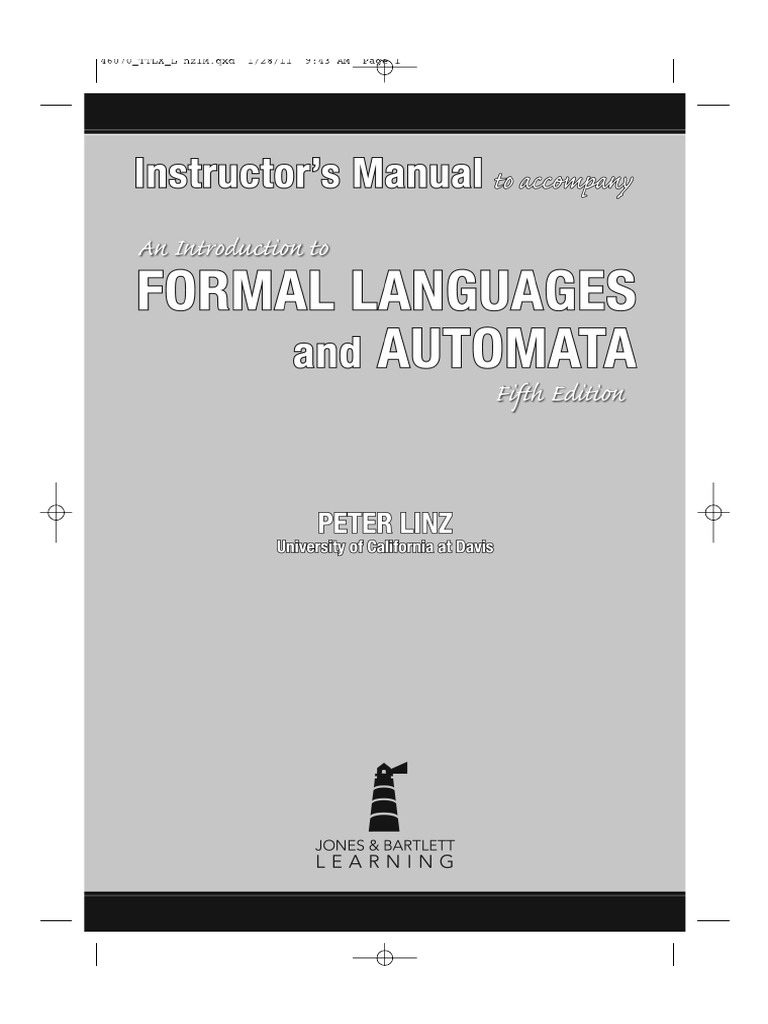 Solution of Formal Language and Automata | PDF
