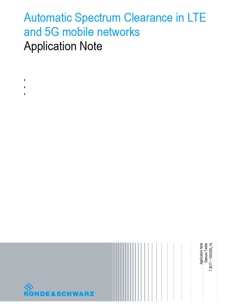 1MA293 1e Spectrum Refarming | PDF | Computer Engineering | Radio ...