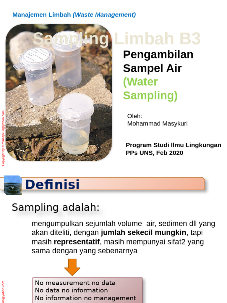 4_Teknik Sampling Air_Masykuri | PDF