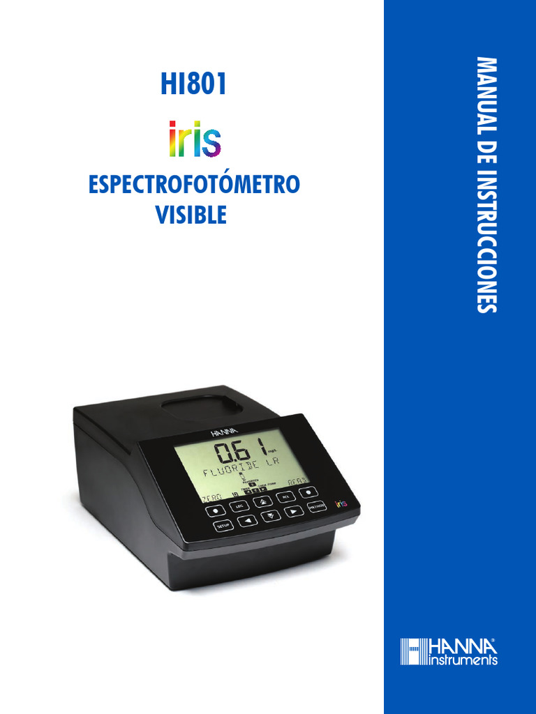 Hanna Hi 801 Manual | PDF | Residuos | Agua
