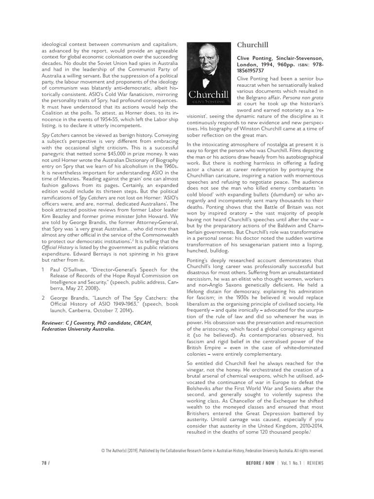 Clive Pontings Churchill | PDF | Winston Churchill | Neville Chamberlain