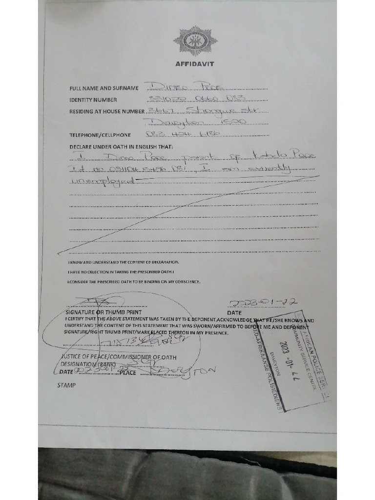 Affidavit | PDF