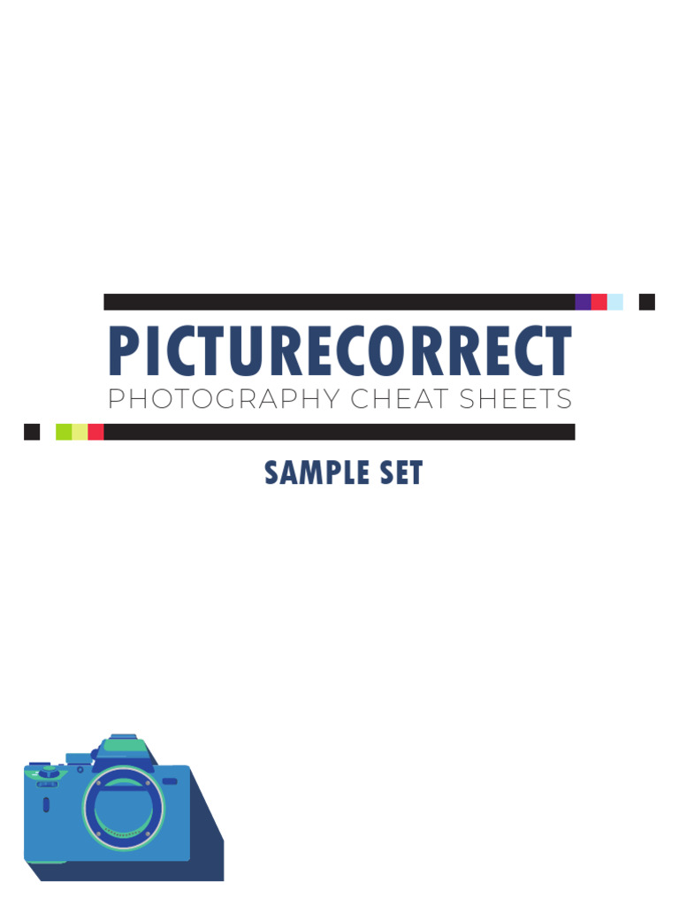 PictureC Cheat Sheets Sample | PDF | Aperture | Exposure (Photography)