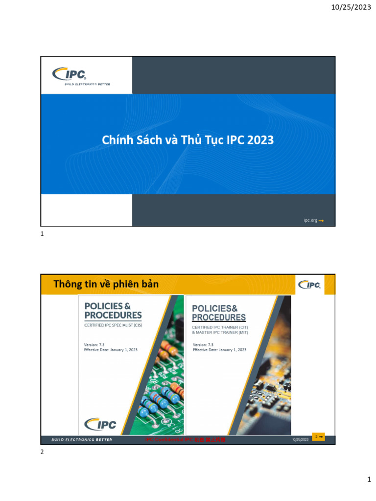 VN-IPC Policies and Procedures 202310 | PDF