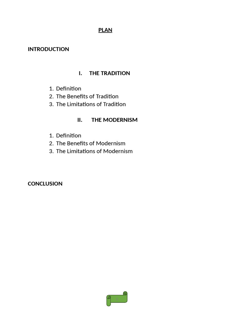 Tradition vs. Modernism: Key Insights | PDF