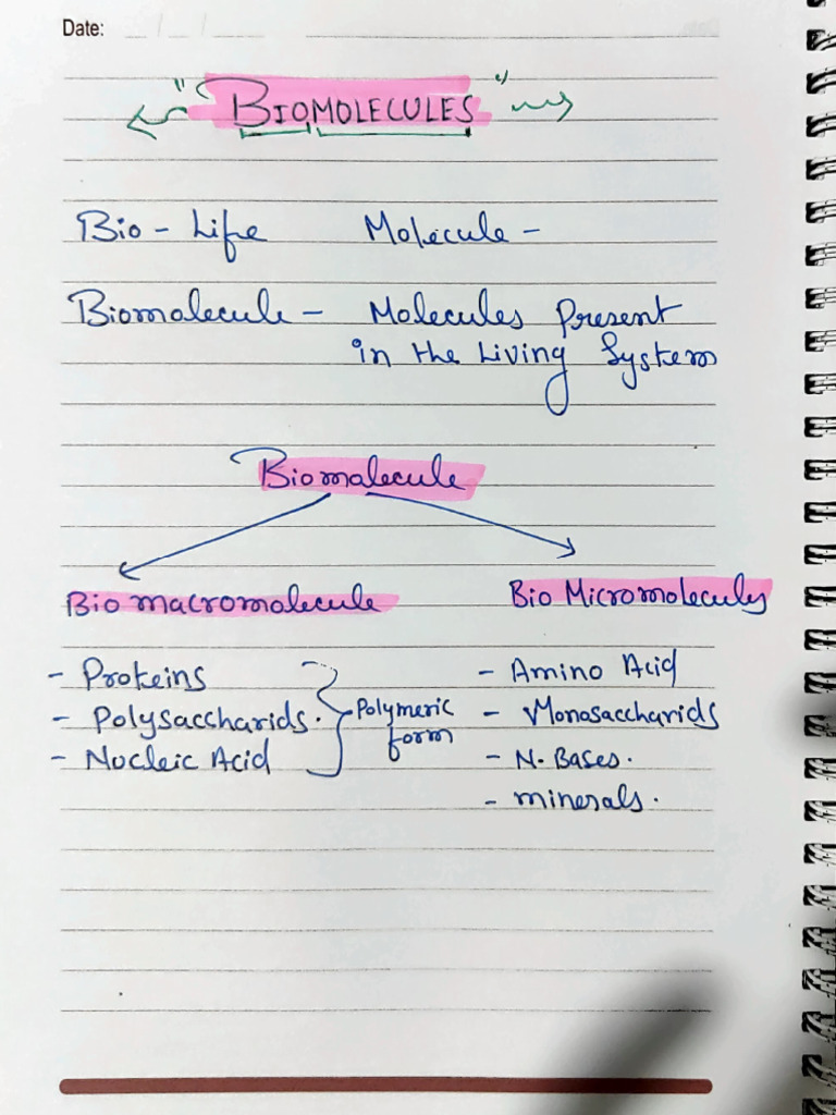 biomolecules introduction | PDF