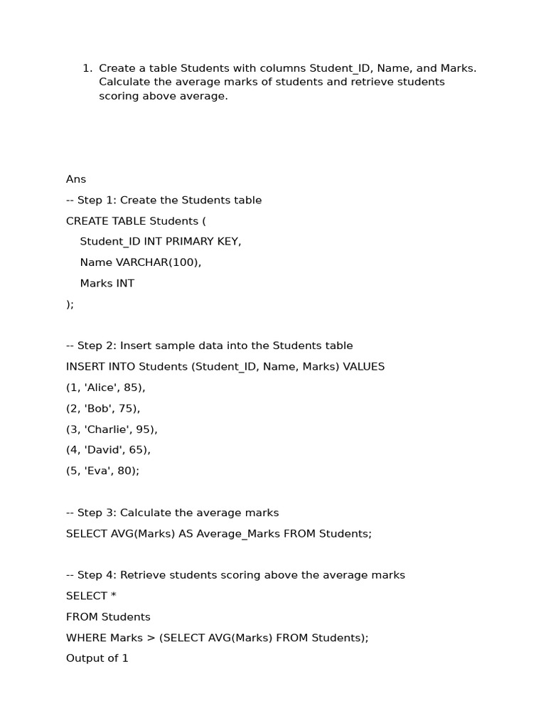 SQL Queries for Database Management | PDF | Data Management