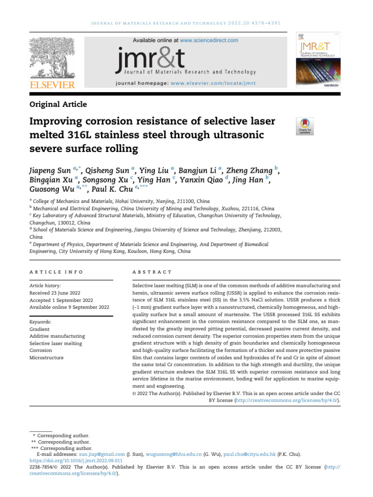 jmrt | PDF | Materials Science | Industrial Processes