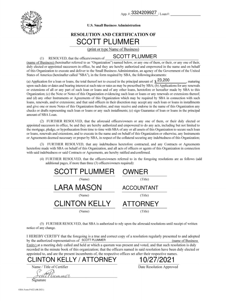 Scott Form | PDF