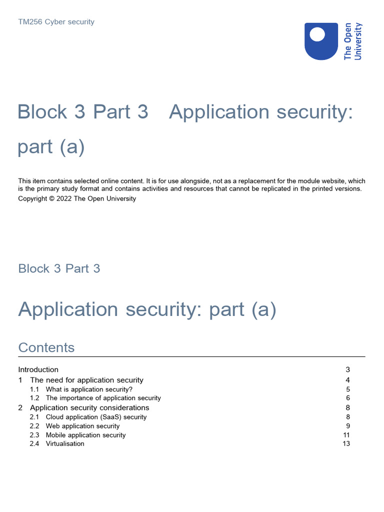 Block 3 Part 3 Application Security Part A Printable | PDF | Transport Layer Security | Security
