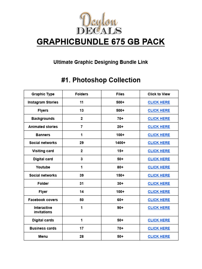 Graphics Bunde From Daylon Decals | PDF | Adobe Photoshop | Computer File