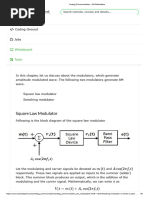 AM Modulators: Square Law & Switching | PDF | Modulation | Diode