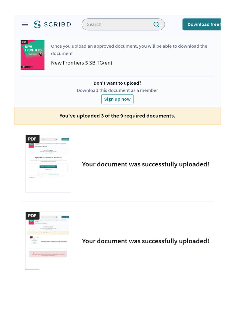 Upload a Document | Scribd 5 | PDF