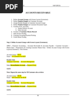 SAP FICO Accounts Receivable T-Codes | PDF | Invoice | Payments