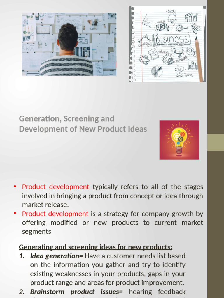 Product Idea Development Guide | PDF