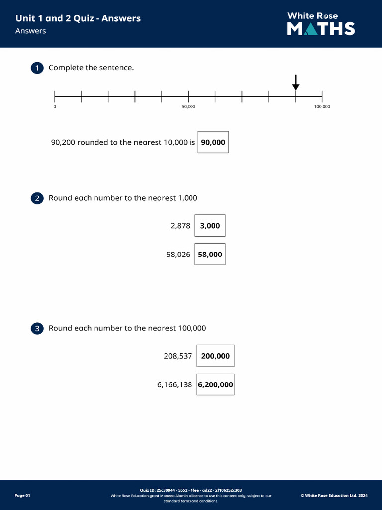 Unit 1 and 2 Quiz - Answers | PDF