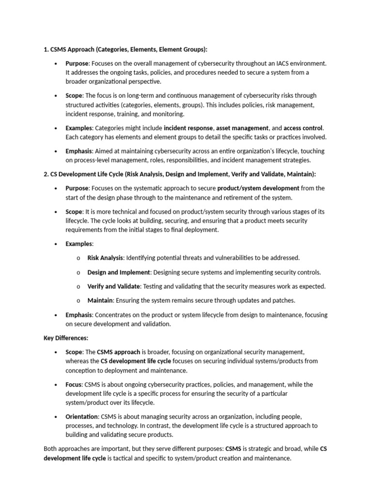 1.csms Approach To Cyber Security | PDF | Computer Security | Security