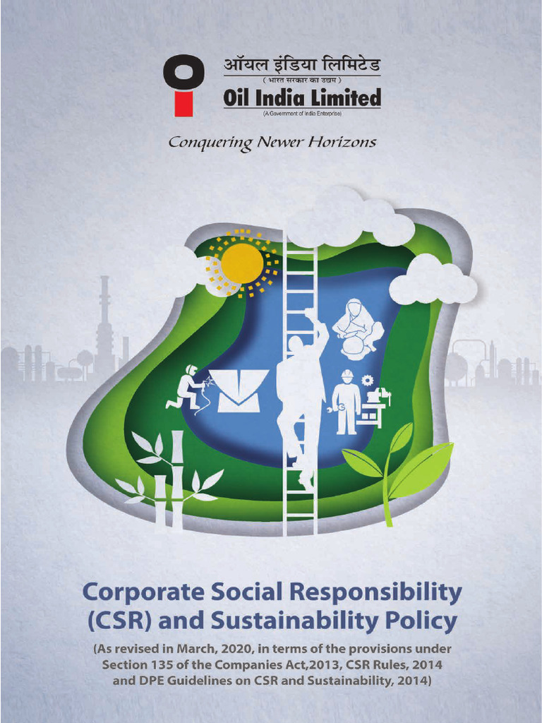 Oil India CSR & Sustainability Policy | PDF | Corporate Social ...