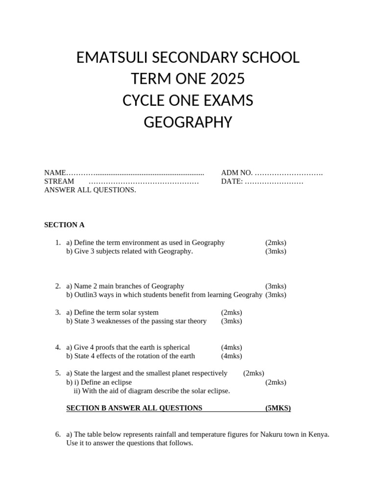 GEO F2 | PDF | Geography | Physical Sciences