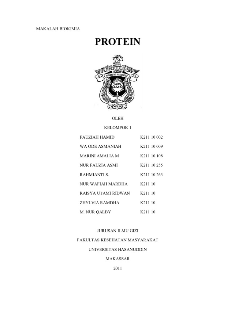 Makalah Biokimia Protein | PDF