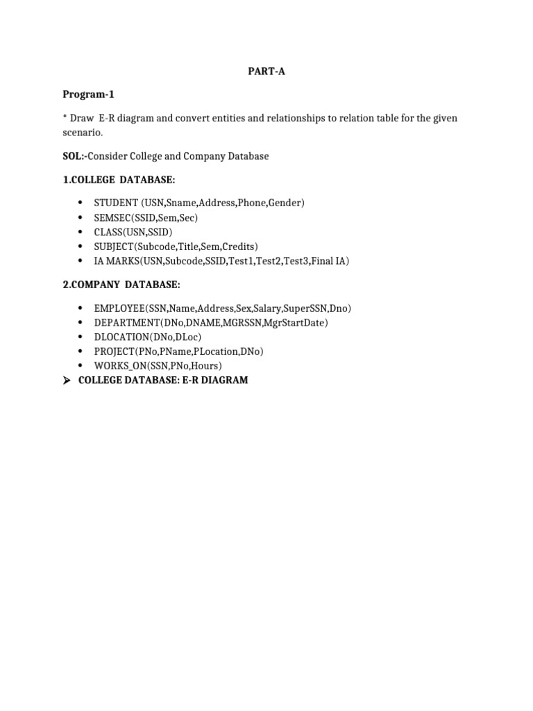 PART a dbms-1 | PDF | Table (Database) | Databases PART a dbms-1 | PDF | Table (Database) | Databases