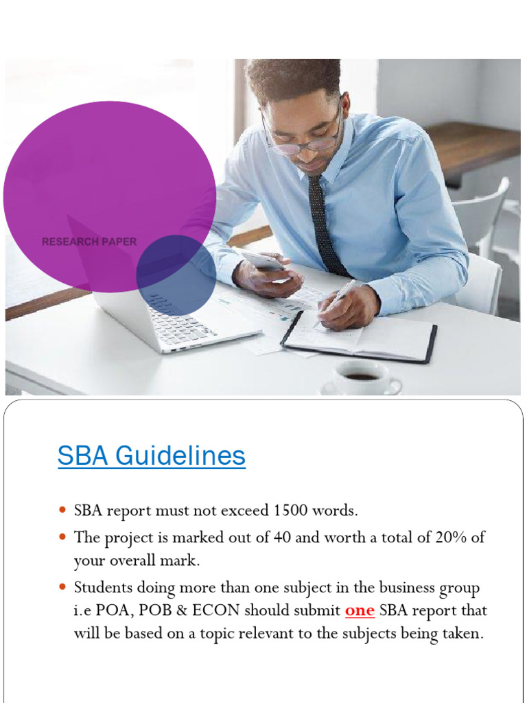 POA - POB - ECON SBA Guidelines | PDF | Data | Apa Style