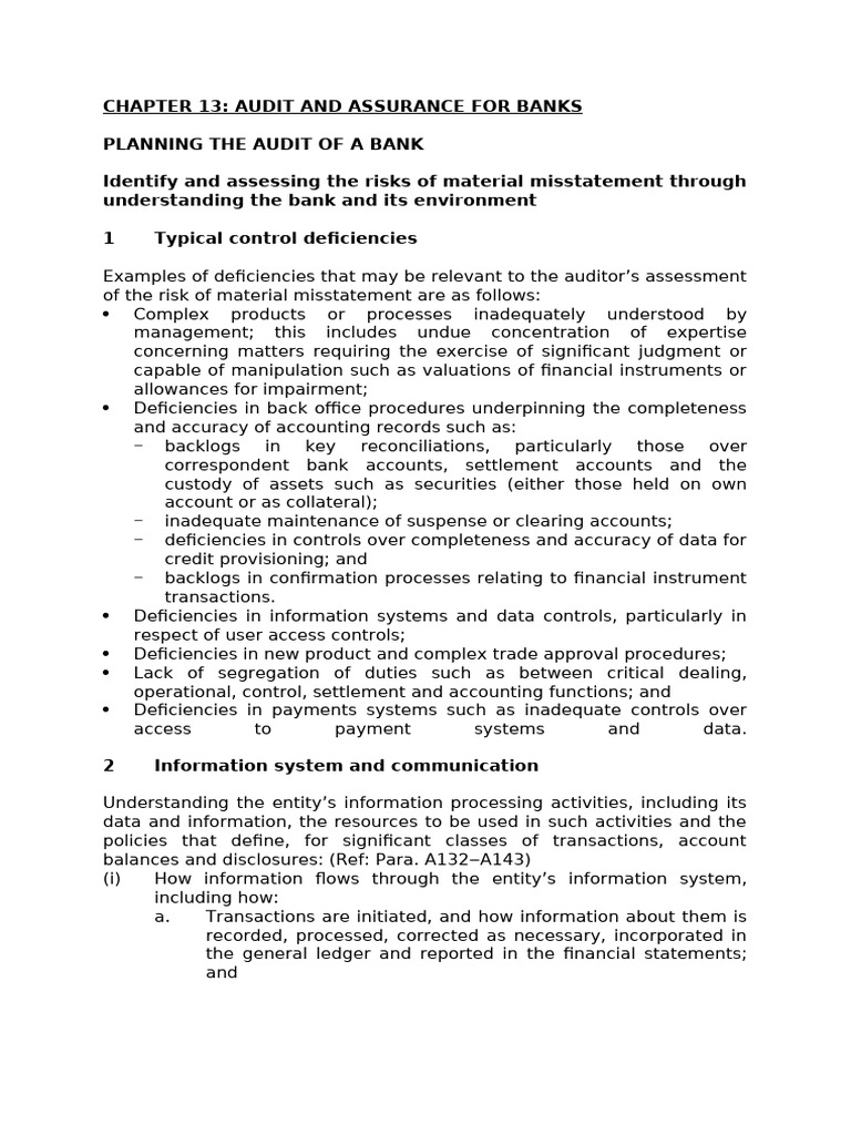 AUDIT OF BANKS | PDF | Valuation (Finance) | Fair Value