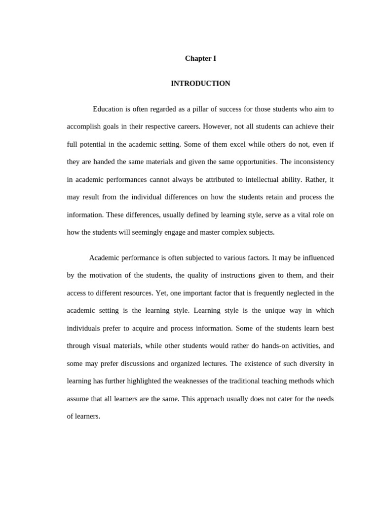 2-FINAL-THESIS-CURRENTLY-REVISING-1 | PDF | Learning Styles | Learning