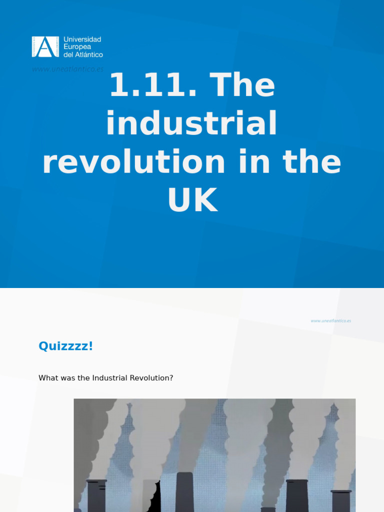 UK Industrial Revolution Overview | PDF | Industrial Revolution ...