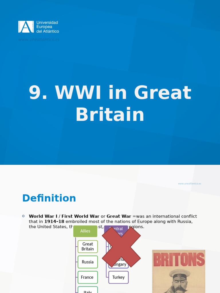 WWI Overview: Great Britain's Role | PDF | World War I | Nazi Germany