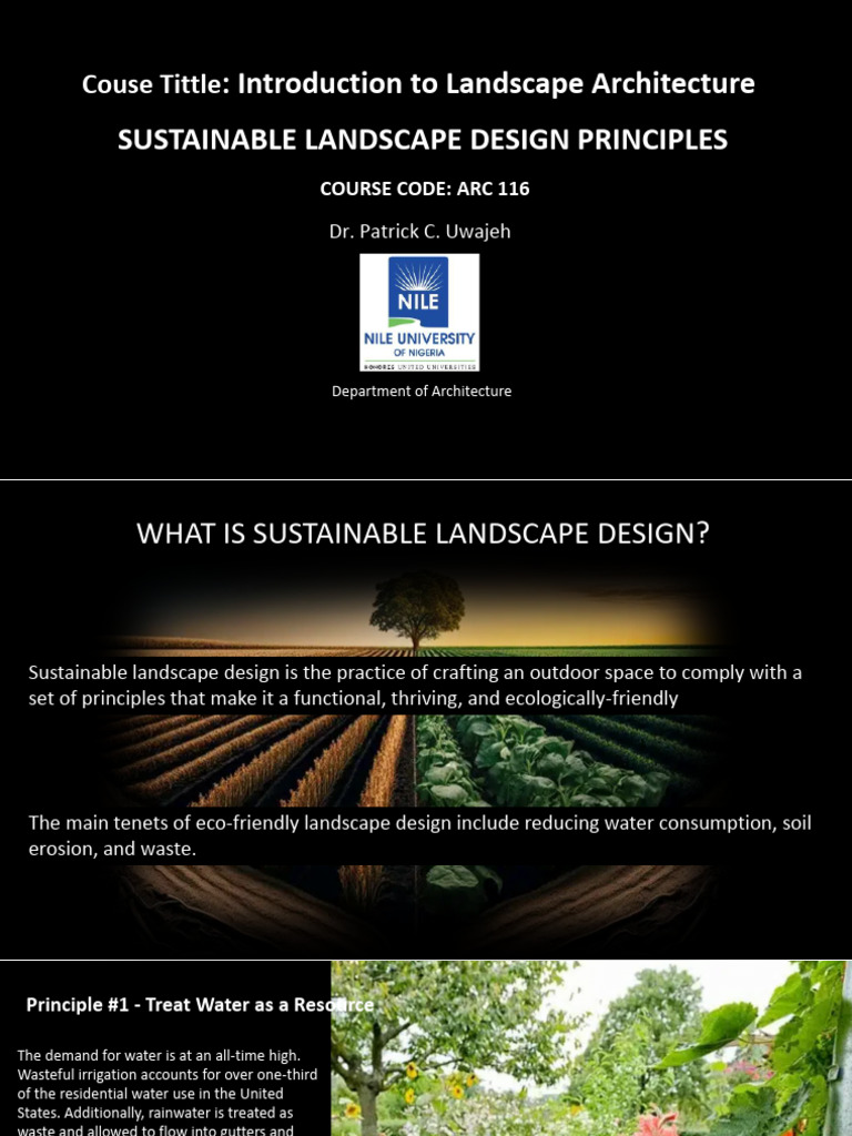 Landscape Design Lecture 2 | PDF