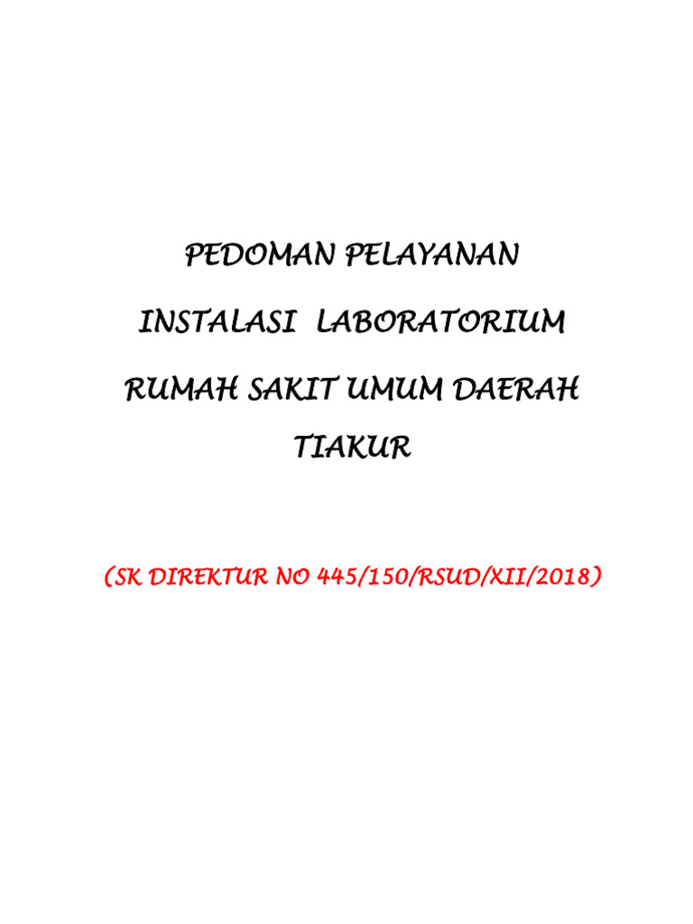 Pedoman Pelayanan Lab-20240607063531 | PDF