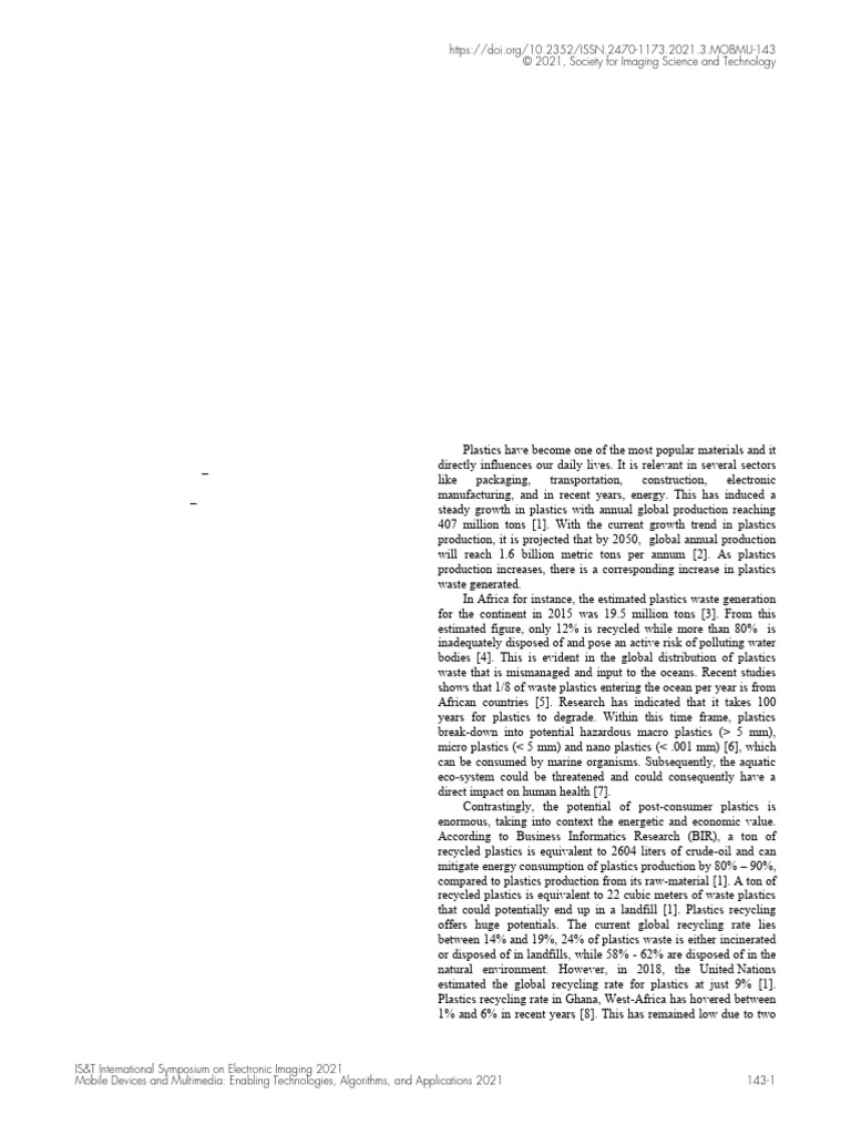 EI 2021 Art00019 Uduak-Bassey | PDF | Waste | Plastic
