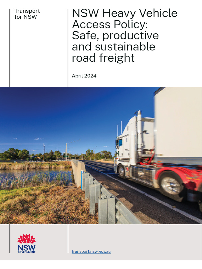 Draft NSW Heavy Vehicle Access Policy April 2024 - 0 | PDF | Transport ...
