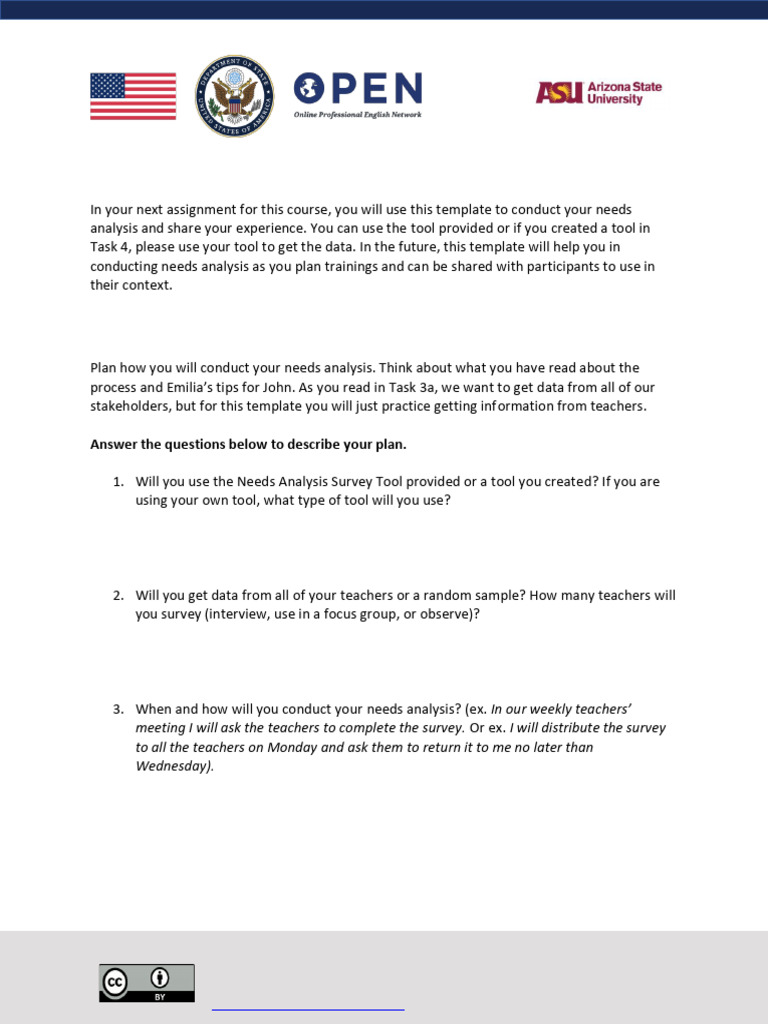 Module 2 Task 7_Needs Analysis Template | PDF