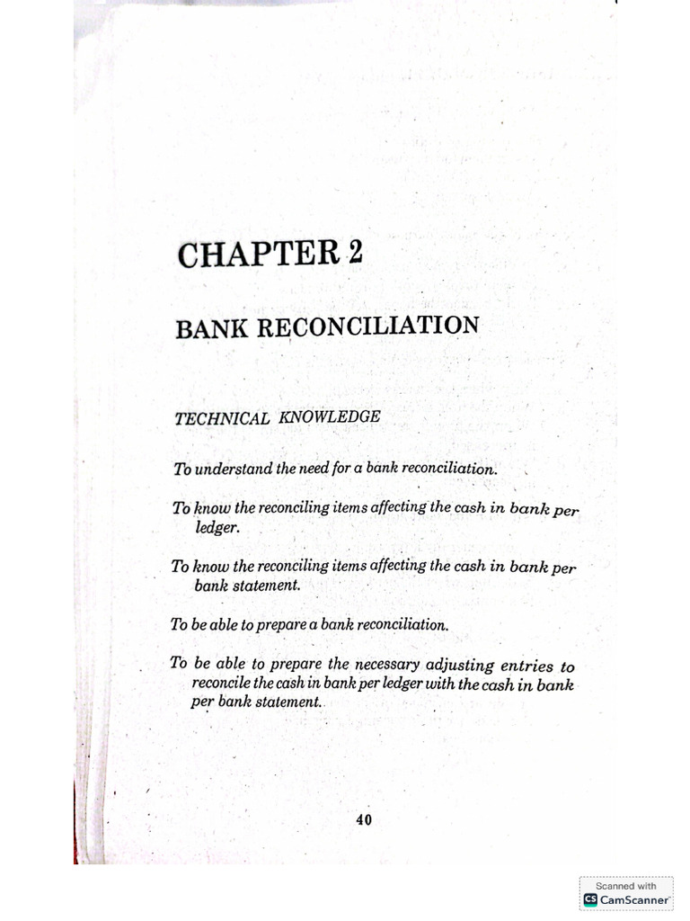 IntAcc1 Valix Chapter 2 Bank Reconciliation | PDF