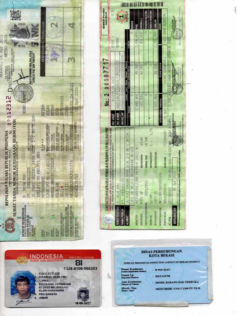 STNK & KIR L 300 | PDF