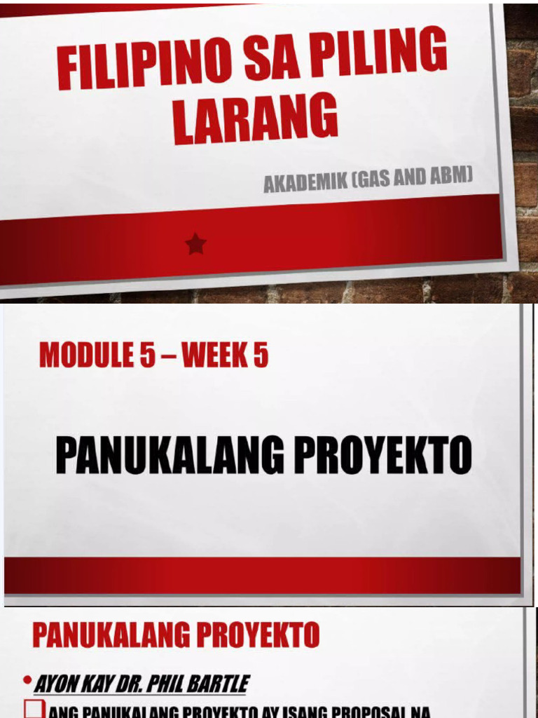 Panukalang Proy | PDF